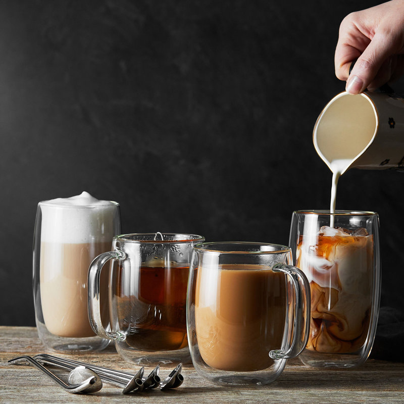 ZWILLING J.A. Henckels ZWILLING Sorrento Double-Wall Coffee and Beverage 9-Piece Glassware Set ...